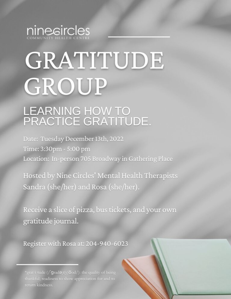 Gratitude Group: Learning How to Practice Gratitude - Nine Circles ...